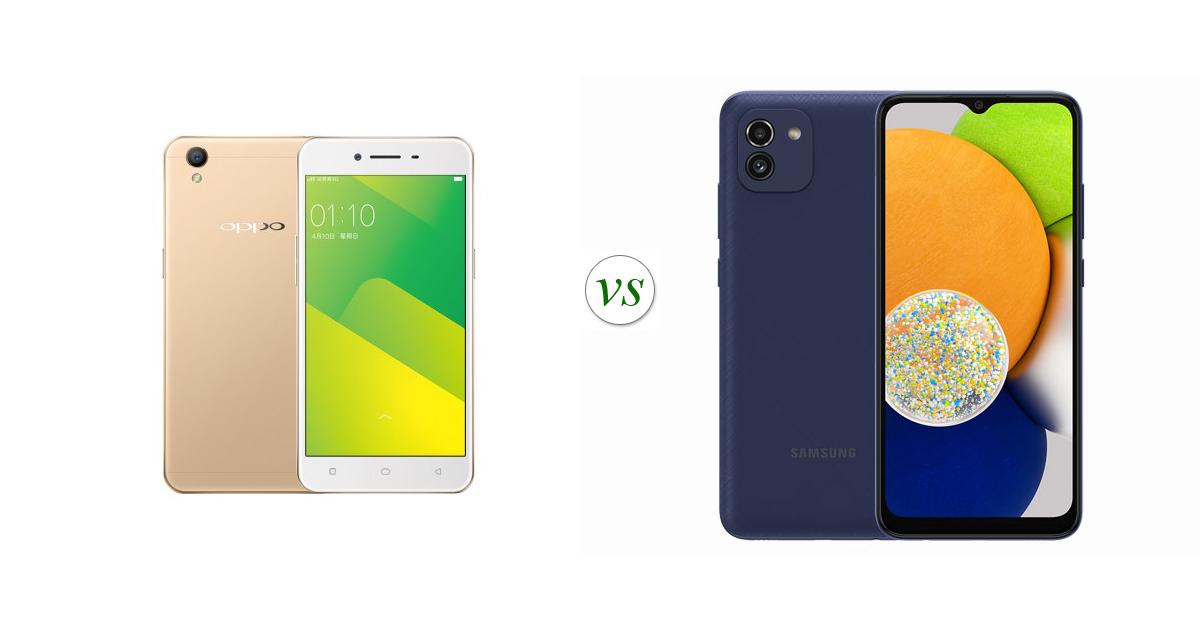 Oppo A37 vs Samsung Galaxy A03: Side by Side Specs Comparison