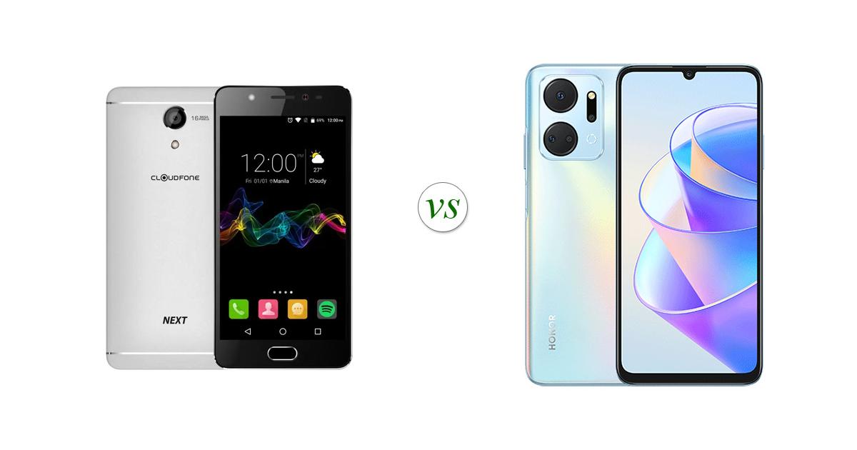 Cloudfone Next vs HONOR X7a: Side by Side Specs Comparison
