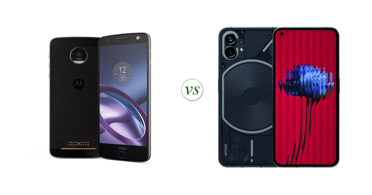 Motorola Moto Z vs Nothing Phone (1): Side by Side Specs Comparison