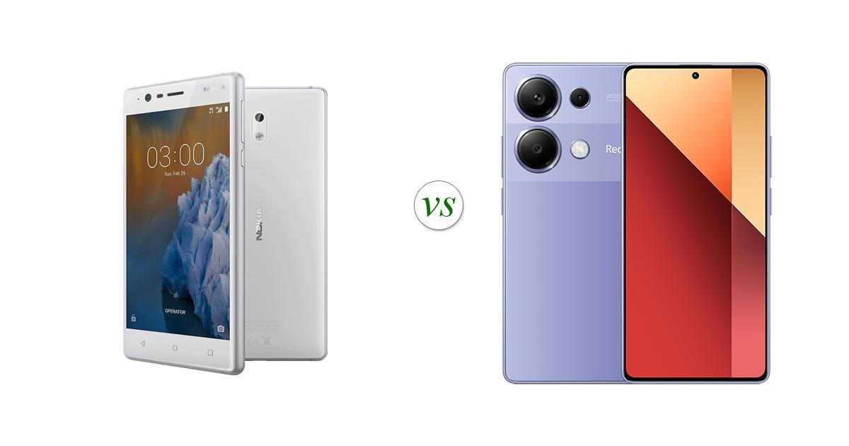 Nokia 3 vs Redmi Note 13 Pro: Side by Side Specs Comparison