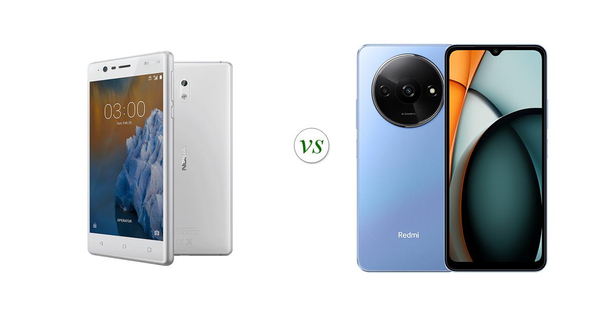 Nokia 3 vs Redmi A3: Side by Side Specs Comparison