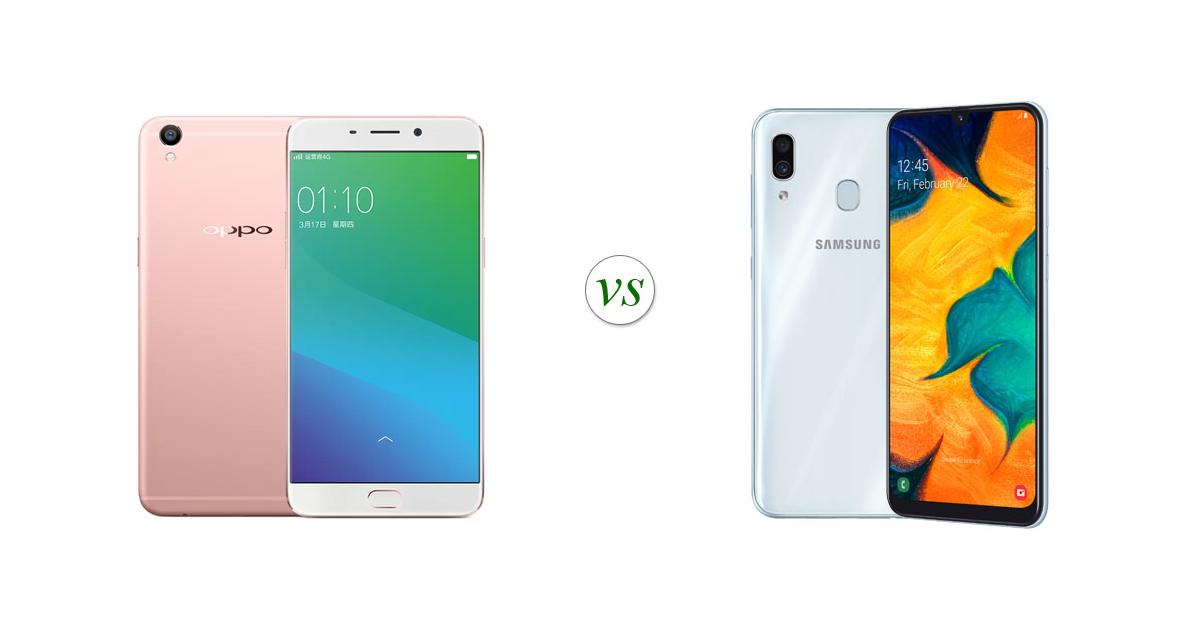 Oppo F1s (4GB) vs Samsung Galaxy A30: Side by Side Specs Comparison