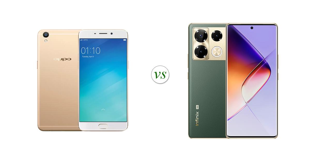 Oppo F1s vs Infinix NOTE 40 Pro+ 5G: Side by Side Specs Comparison