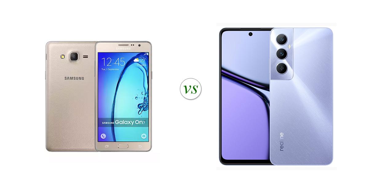 Samsung Galaxy On7 vs realme C65: Side by Side Specs Comparison