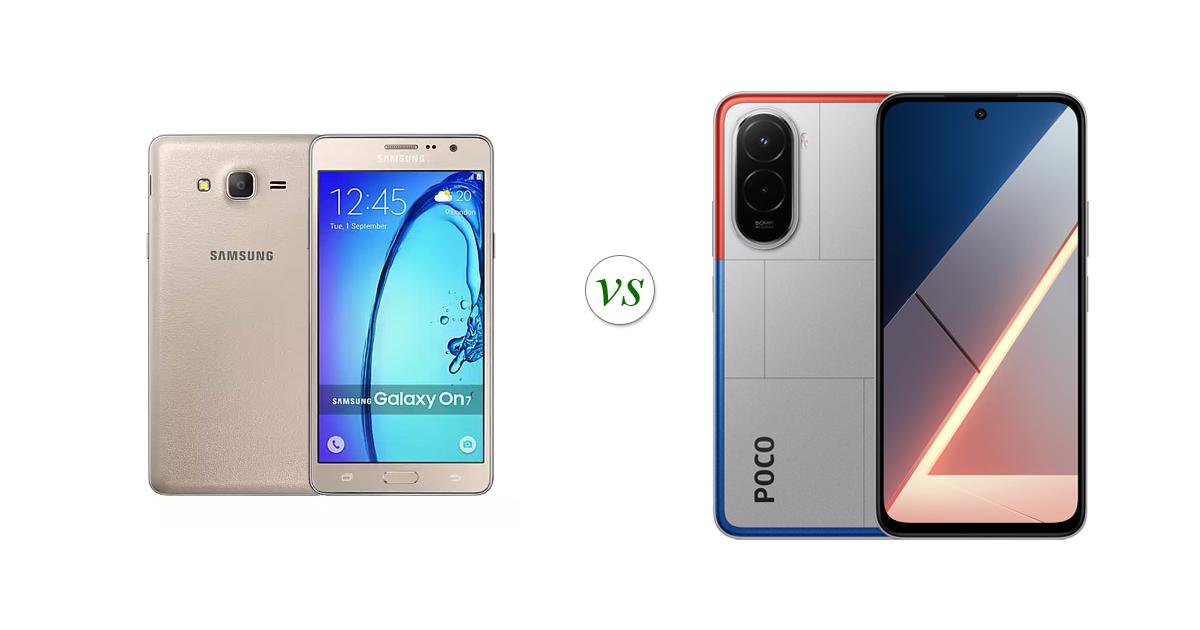 Samsung Galaxy On7 vs POCO M7: Side by Side Specs Comparison