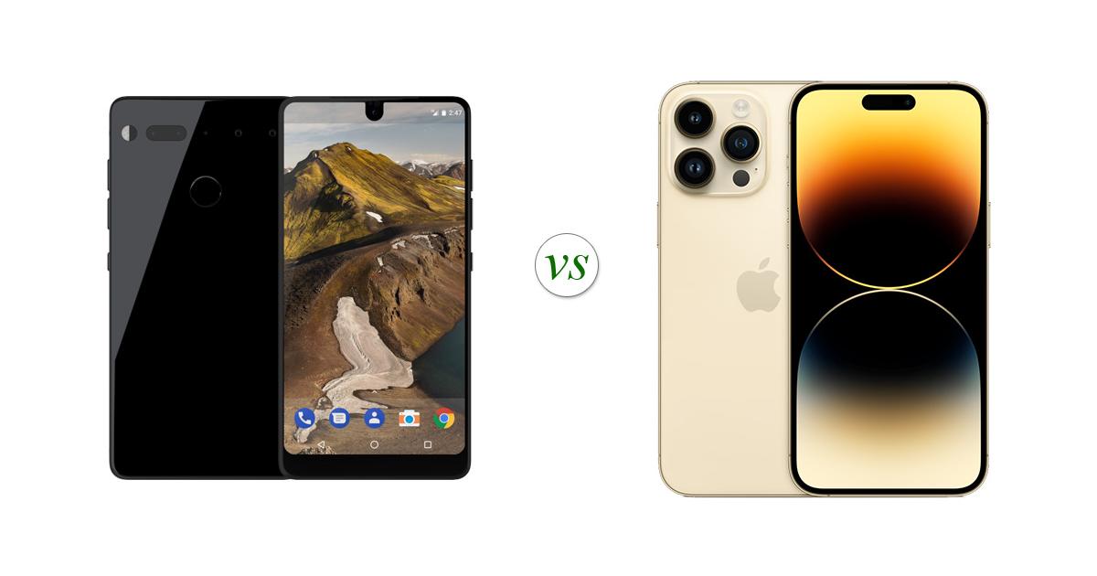 Essential Phone vs Apple iPhone 14 Pro Max: Side by Side Specs Comparison