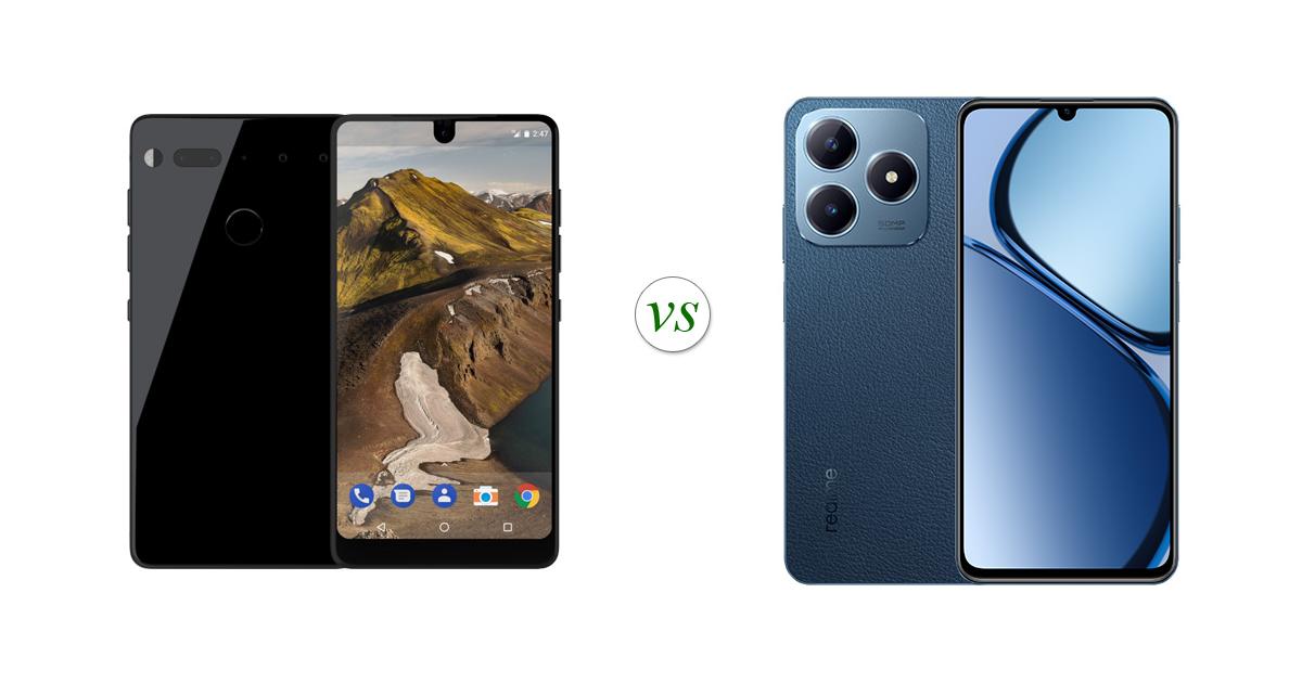 Essential Phone vs realme C63: Side by Side Specs Comparison