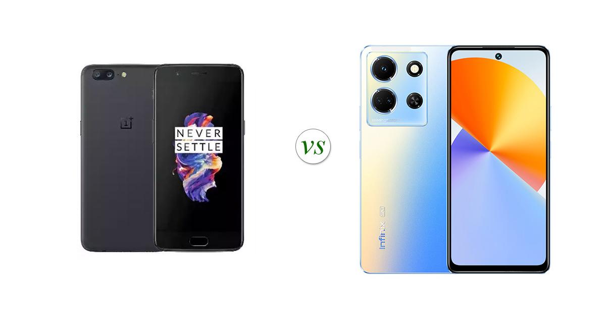 OnePlus 5 vs Infinix NOTE 30 5G: Side by Side Specs Comparison