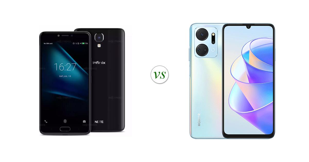 Infinix Mobile Note 4 vs HONOR X7a: Side by Side Specs Comparison