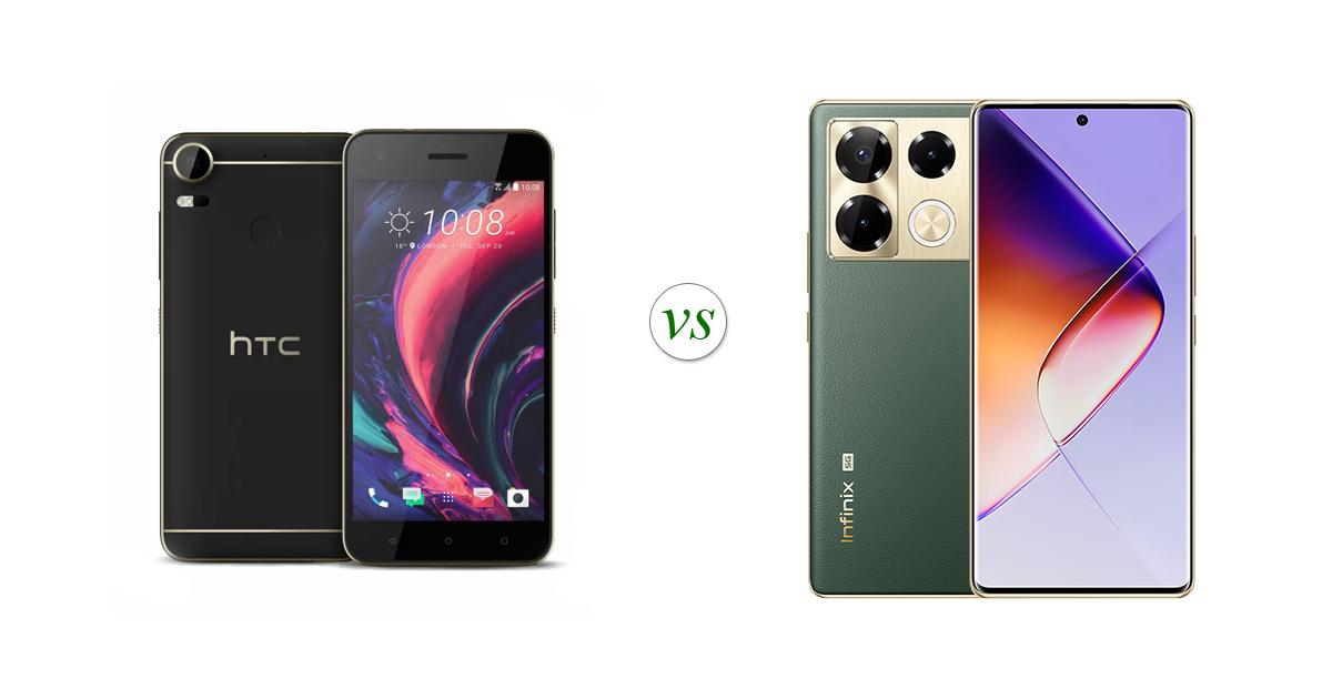 HTC Desire 10 Pro vs Infinix NOTE 40 Pro+ 5G: Side by Side Specs Comparison