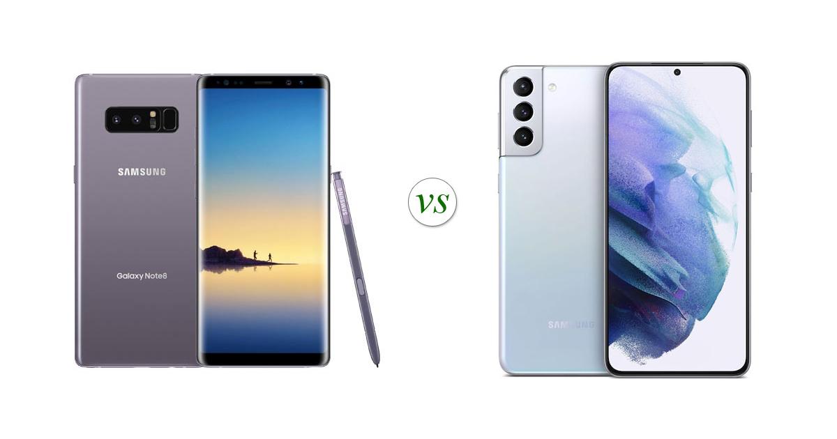 Samsung Galaxy Note 8 vs Samsung Galaxy S21+: Side by Side Specs Comparison