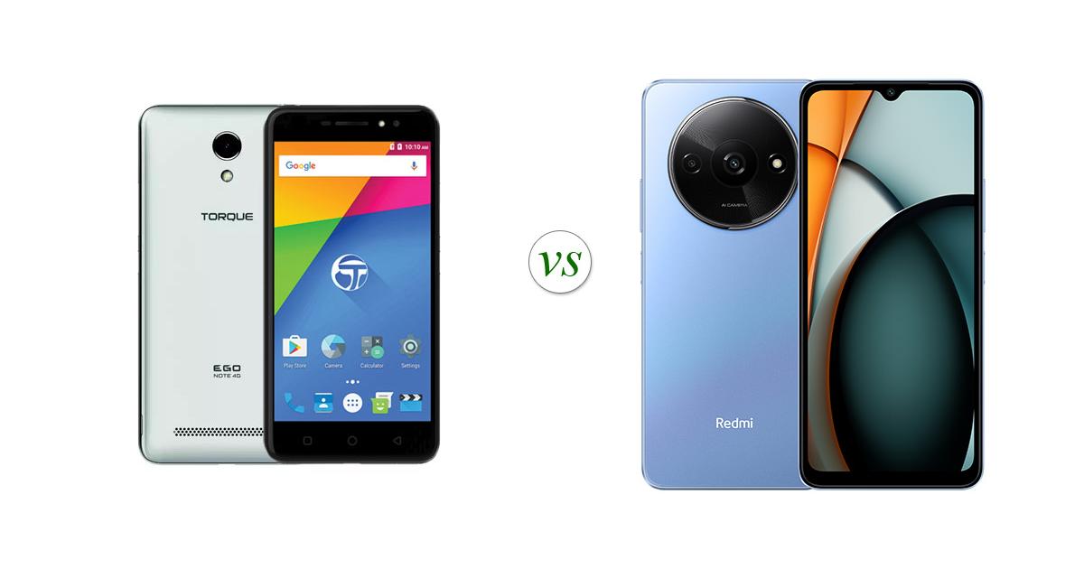 Torque Ego Note 4G vs Redmi A3: Side by Side Specs Comparison