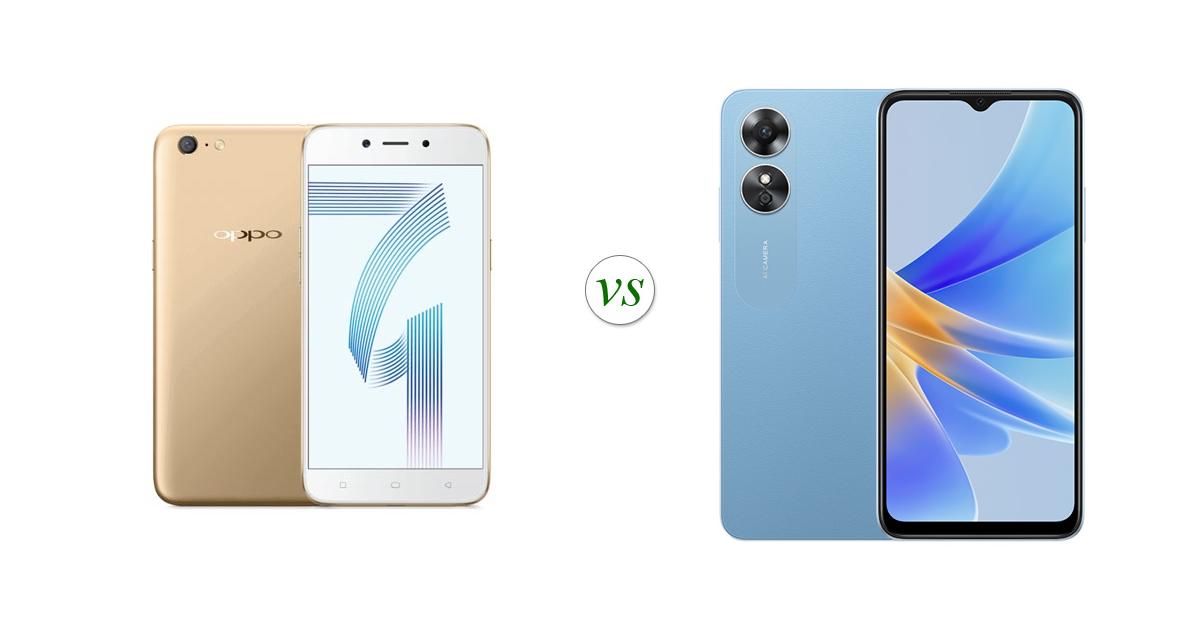 OPPO A71 vs OPPO A17: Side by Side Specs Comparison