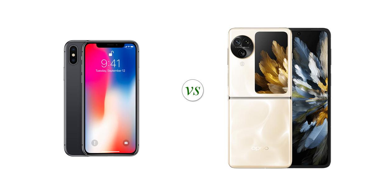 Apple iPhone X vs OPPO Find N3 Flip: Side by Side Specs Comparison