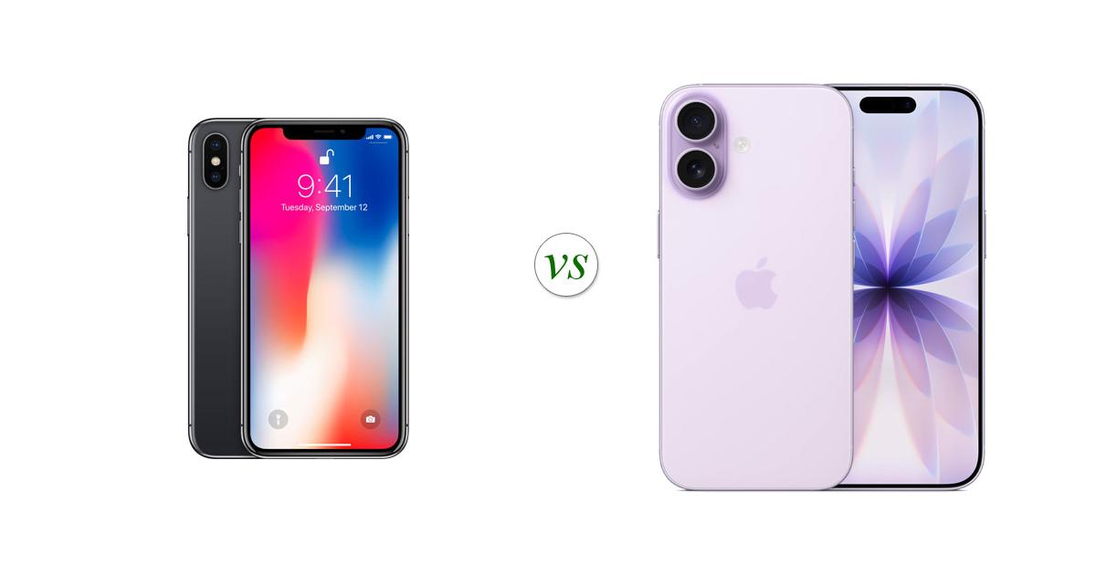 Apple iPhone X vs Apple iPhone 17: Side by Side Specs Comparison