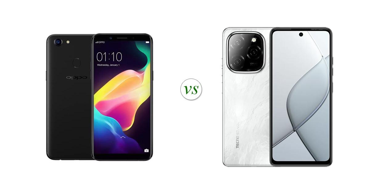 OPPO F5 vs TECNO SPARK 20 Pro 5G: Side by Side Specs Comparison