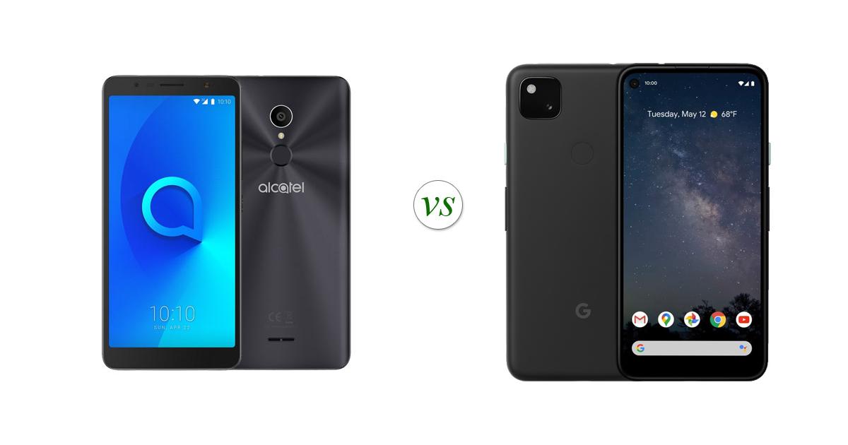 Alcatel 3C vs Google Pixel 4a: Side by Side Specs Comparison