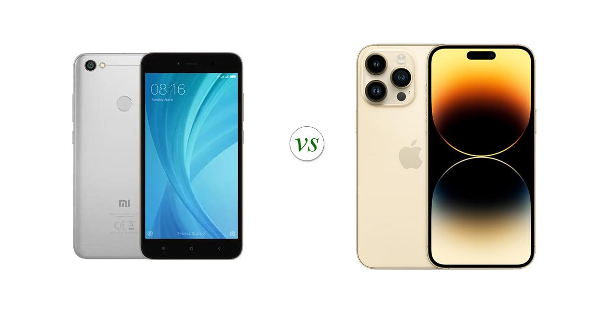Xiaomi Redmi Note 5A Prime vs Apple iPhone 14 Pro Max: Side by Side Specs Comparison