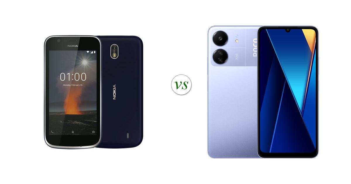 Nokia 1 vs POCO C65: Side by Side Specs Comparison