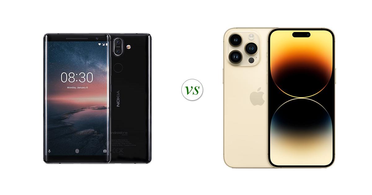 Nokia 8 Sirocco vs Apple iPhone 14 Pro Max: Side by Side Specs Comparison