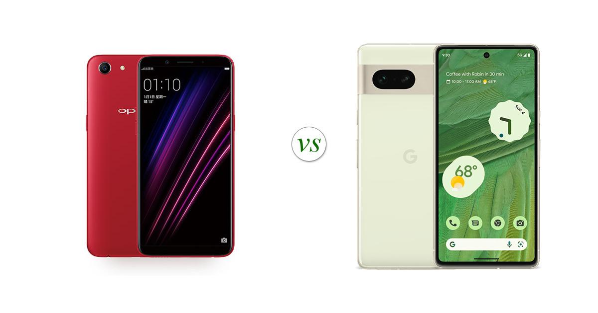 OPPO A1 vs Google Pixel 7: Side by Side Specs Comparison