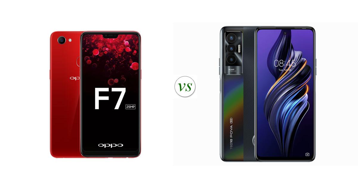 OPPO F7 vs TECNO POVA 5G: Side by Side Specs Comparison