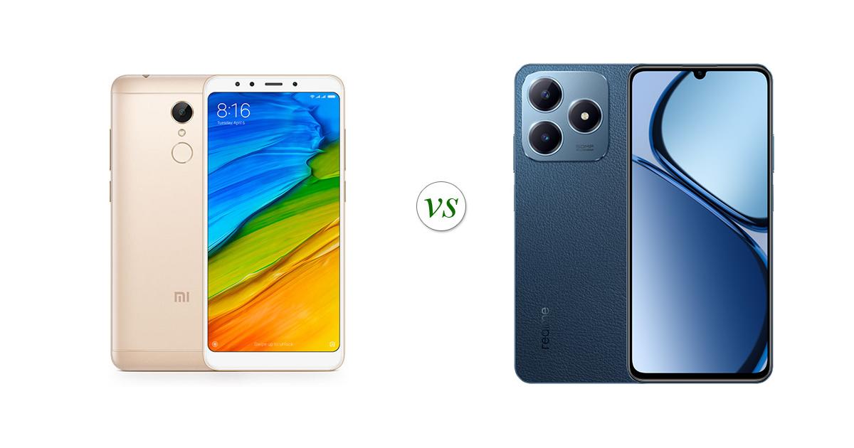 Xiaomi Redmi 5 vs realme C63: Side by Side Specs Comparison