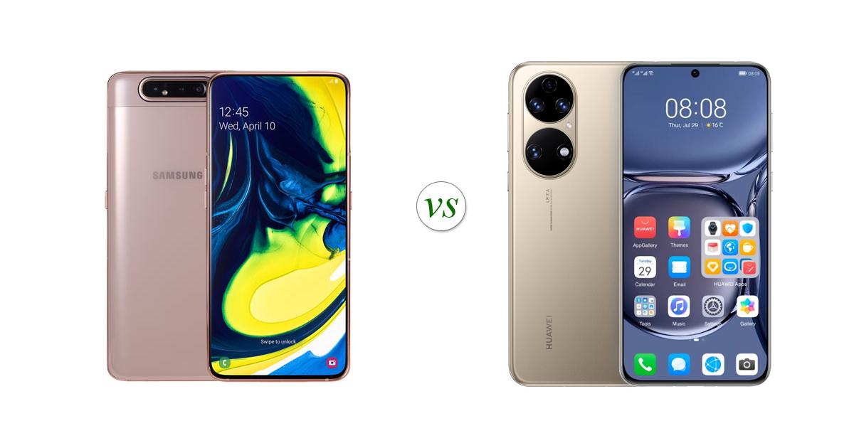 Samsung Galaxy A80 vs Huawei P50: Side by Side Specs Comparison