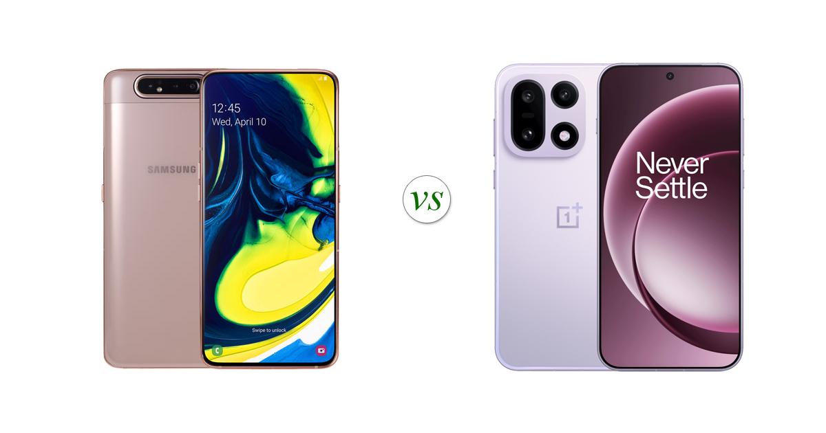 Samsung Galaxy A80 vs OnePlus 15: Side by Side Specs Comparison