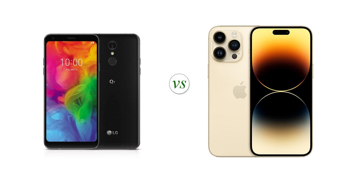 LG Q7 vs Apple iPhone 14 Pro Max: Side by Side Specs Comparison