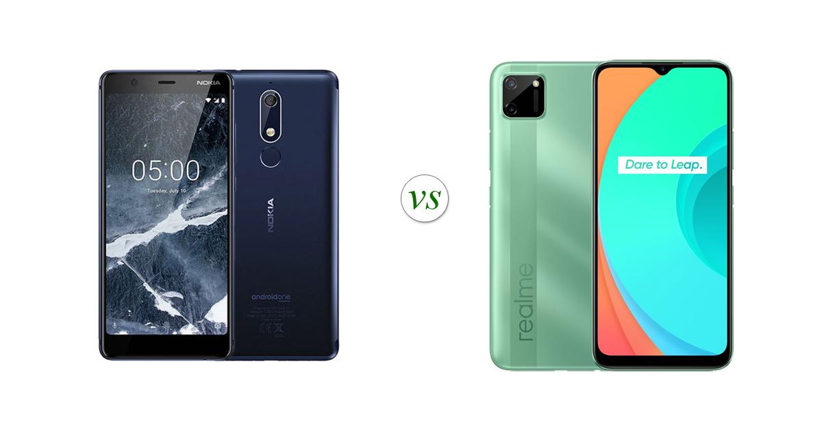 Nokia 5.1 vs Realme C11: Side by Side Specs Comparison