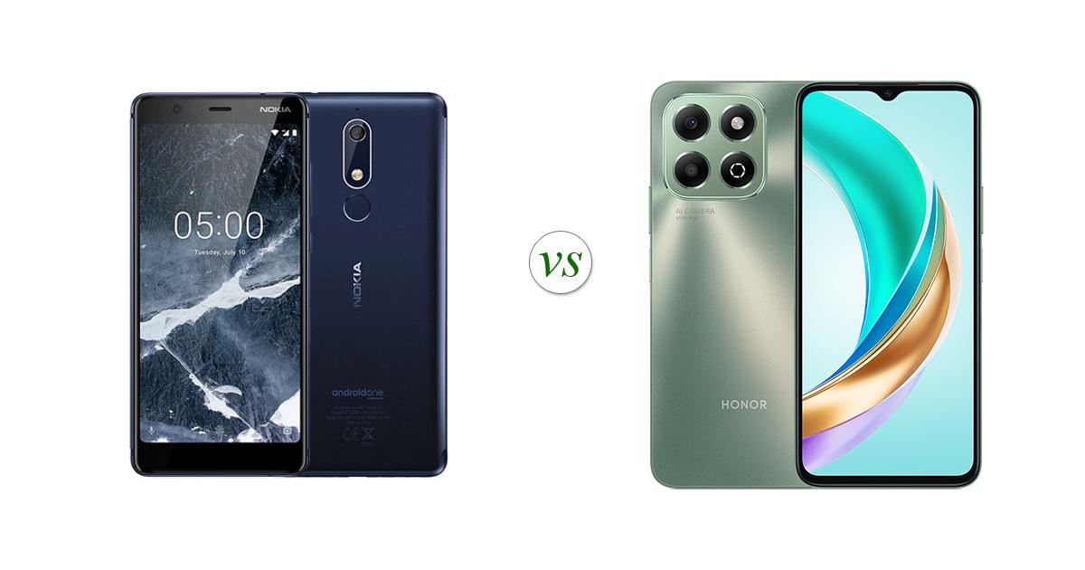 Nokia 5.1 vs HONOR X6b: Side by Side Specs Comparison
