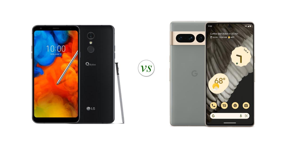 LG Q Stylus vs Google Pixel 7 Pro: Side by Side Specs Comparison