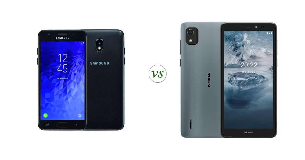 Samsung Galaxy J3 2018 vs Nokia C2 2nd Edition: Side by Side Specs ...