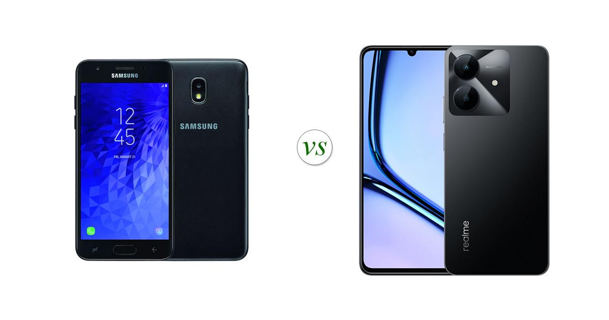 Samsung Galaxy J3 2018 vs realme Note 60x: Side by Side Specs Comparison