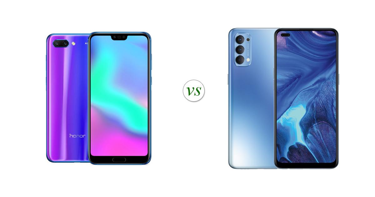 Honor 10 vs OPPO Reno4: Side by Side Specs Comparison