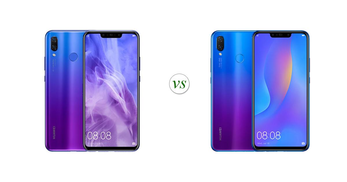Huawei Nova 3 vs Huawei Nova 3i: Side by Side Specs Comparison