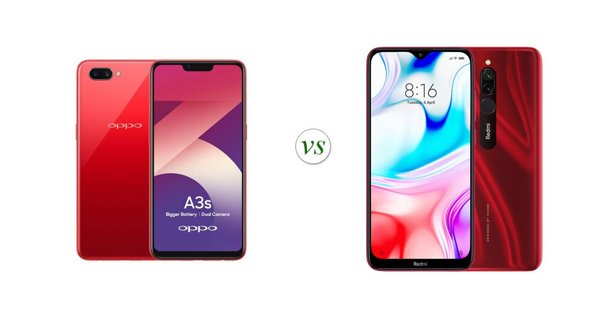 OPPO A3s vs Xiaomi Redmi 8: Side by Side Specs Comparison
