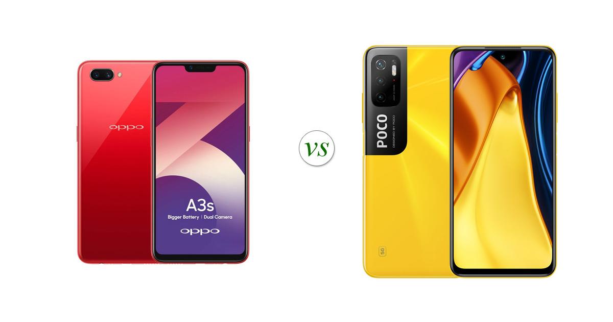 OPPO A3s vs POCO M3 Pro 5G: Side by Side Specs Comparison