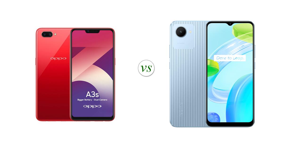 OPPO A3s vs realme C30: Side by Side Specs Comparison