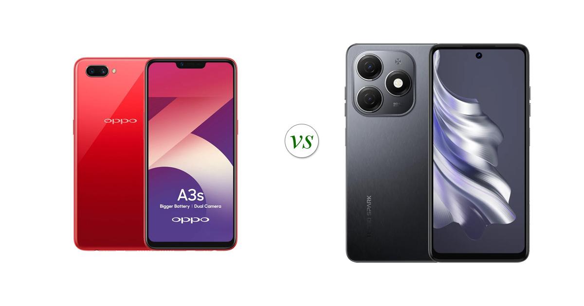 OPPO A3s vs TECNO SPARK 20: Side by Side Specs Comparison