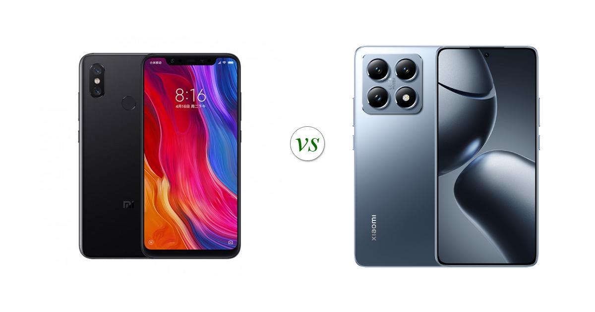 Xiaomi Mi 8 vs Xiaomi 14T: Side by Side Specs Comparison