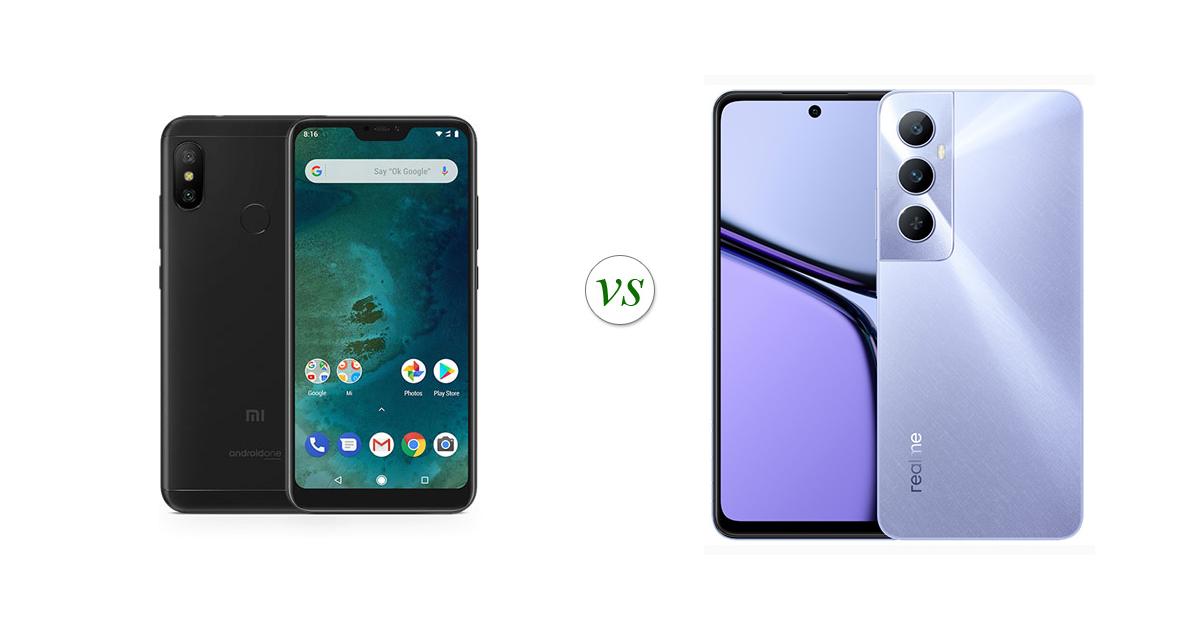 Xiaomi Mi A2 Lite (3GB) vs realme C65: Side by Side Specs Comparison