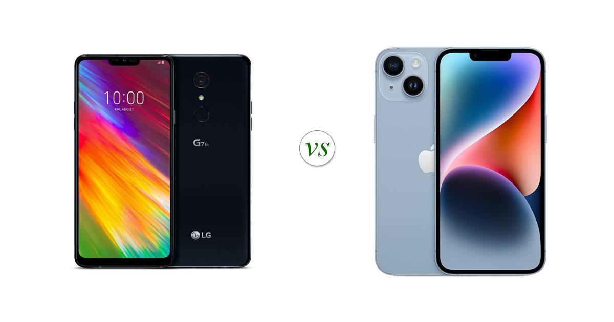 LG G7 Fit vs Apple iPhone 14: Side by Side Specs Comparison