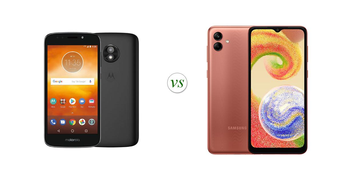 Motorola Moto E5 Play vs Samsung Galaxy A04: Side by Side Specs Comparison