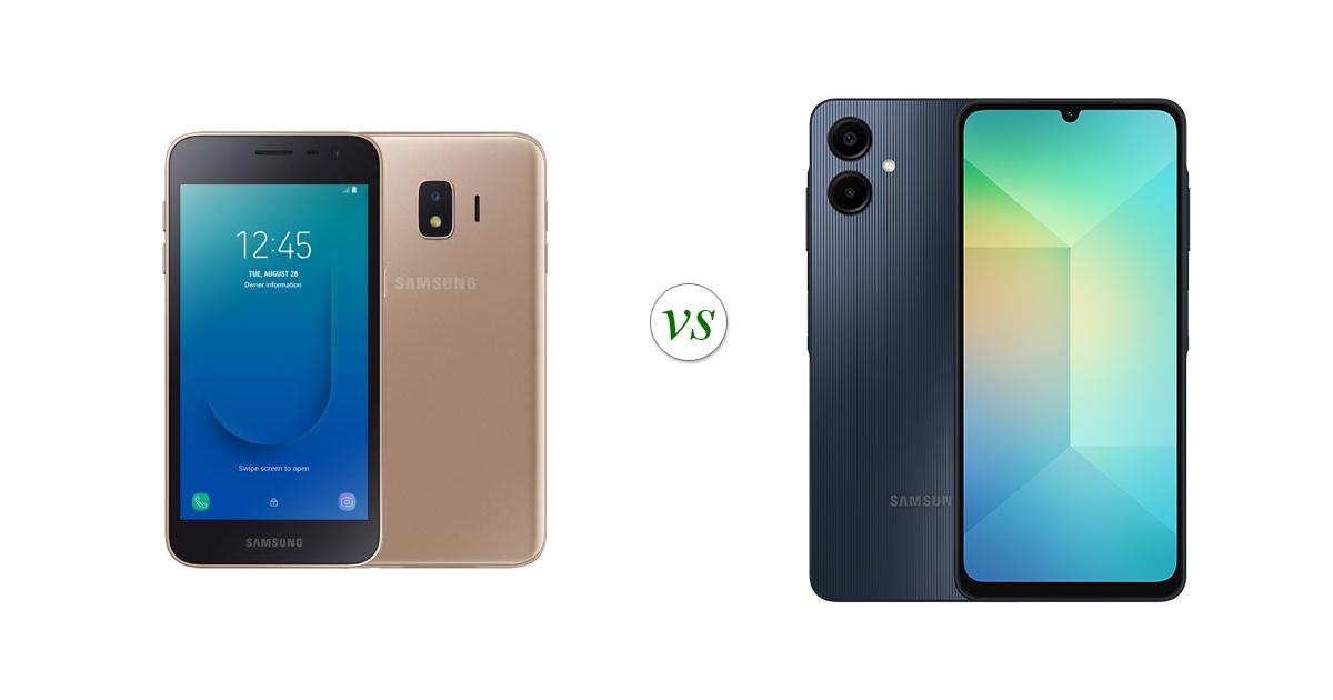 Samsung Galaxy J2 Core vs Samsung Galaxy A06: Side by Side Specs Comparison