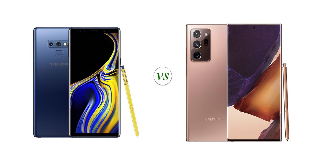 Samsung Galaxy Note 9 512GB vs Samsung Galaxy Note20 Ultra 5G: Side by ...
