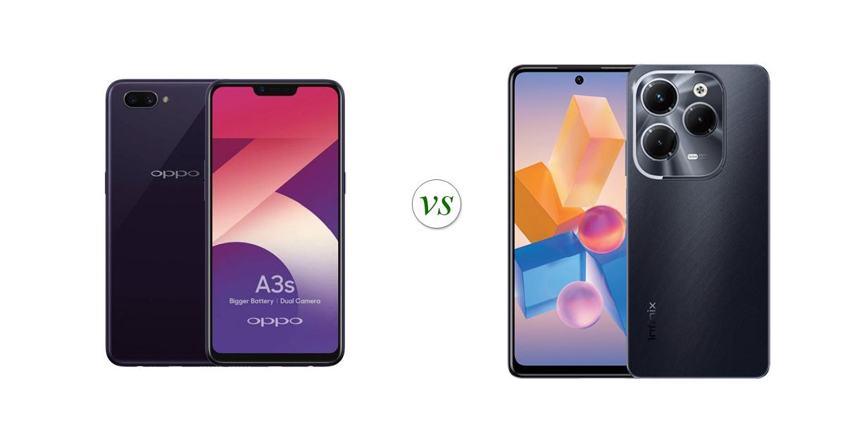 OPPO A3s (3GB) vs Infinix HOT 40 Pro: Side by Side Specs Comparison