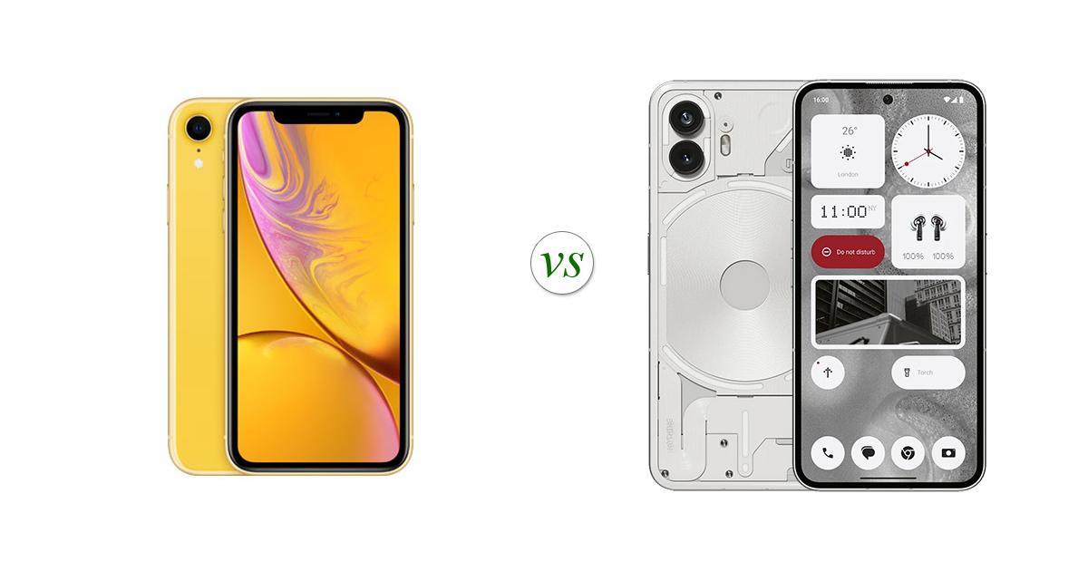 Apple iPhone XR vs NOTHING Phone (2): Side by Side Specs Comparison