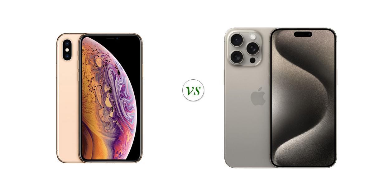 Apple iPhone XS vs Apple iPhone 15 Pro Max: Side by Side Specs Comparison
